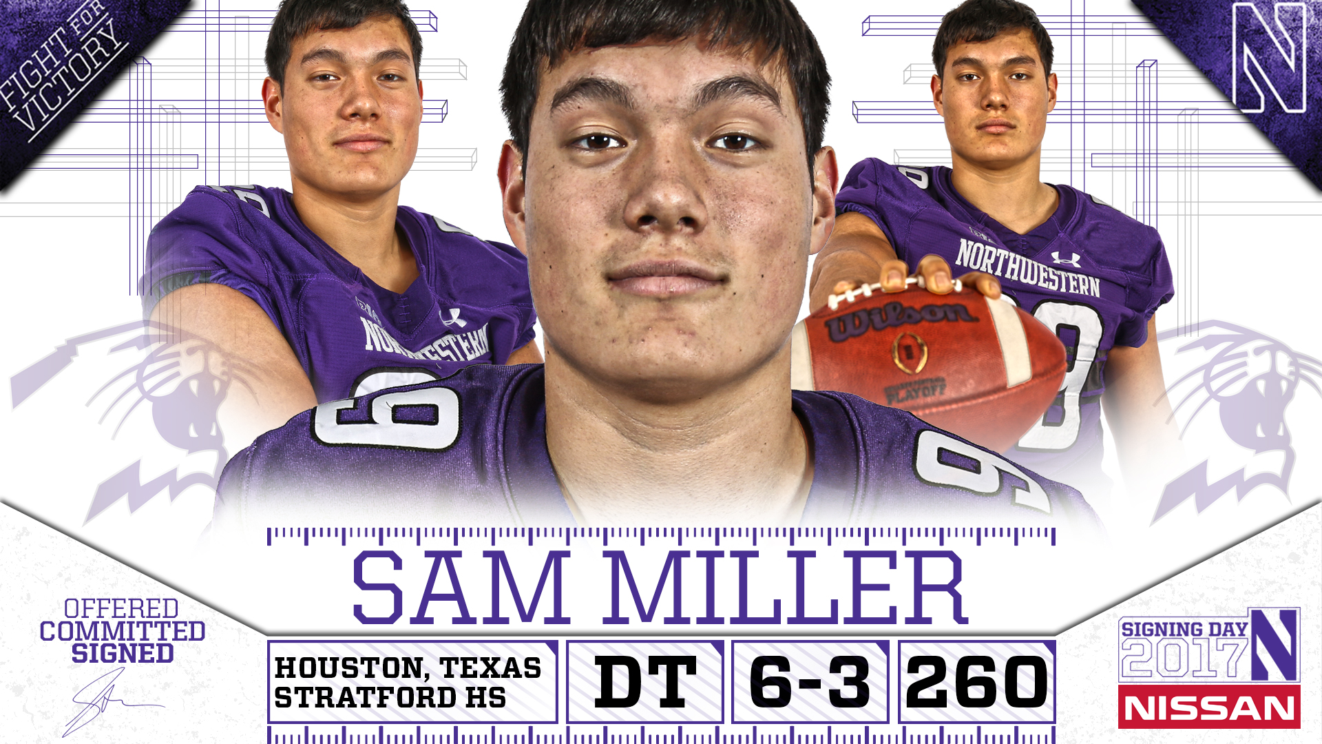 Northwestern Football Welcomes Early Enrollees Sam Miller & Trey Pugh ...